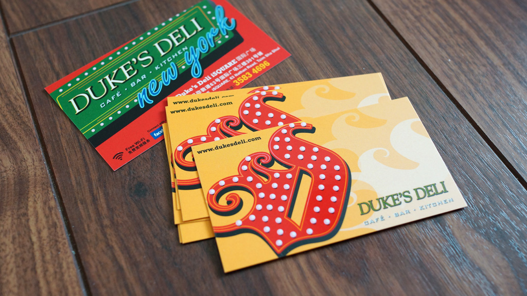 Business Card: Duke’s Deli | Ivan Cheung Design