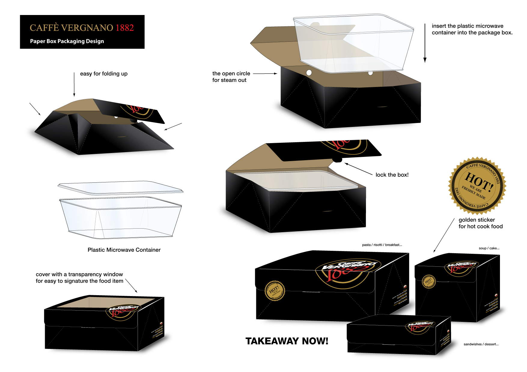 Packaging: Take away box | Ivan Cheung Design