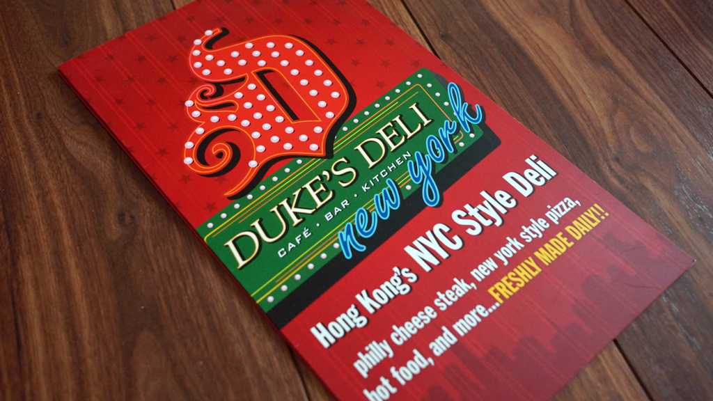 Menu: Duke’s Deli | Ivan Cheung Design