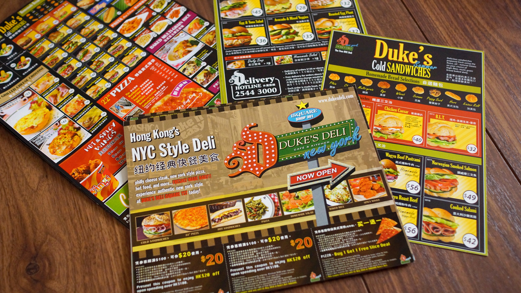 Flyer for Duke’s Deli | Ivan Cheung Design
