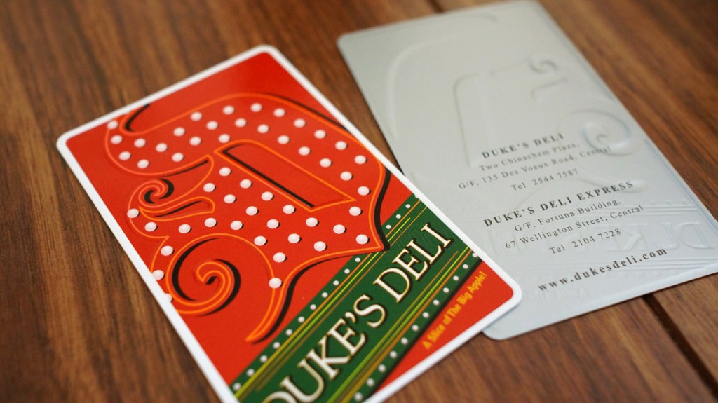 Business Card: Duke’s Deli | Ivan Cheung Design